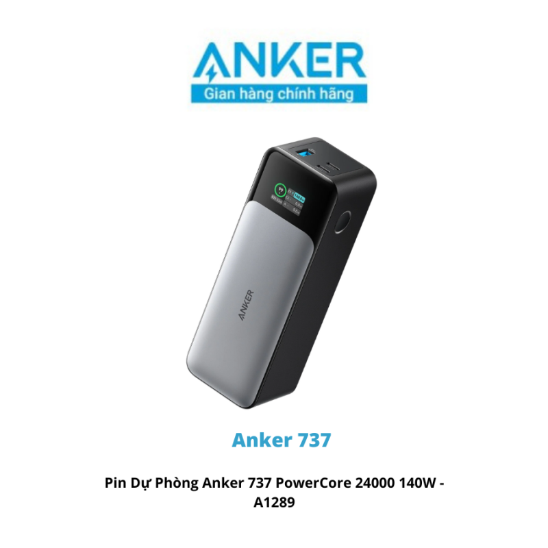 Pin Dự Phòng Anker 737 PowerCore 24000 140W - A1289