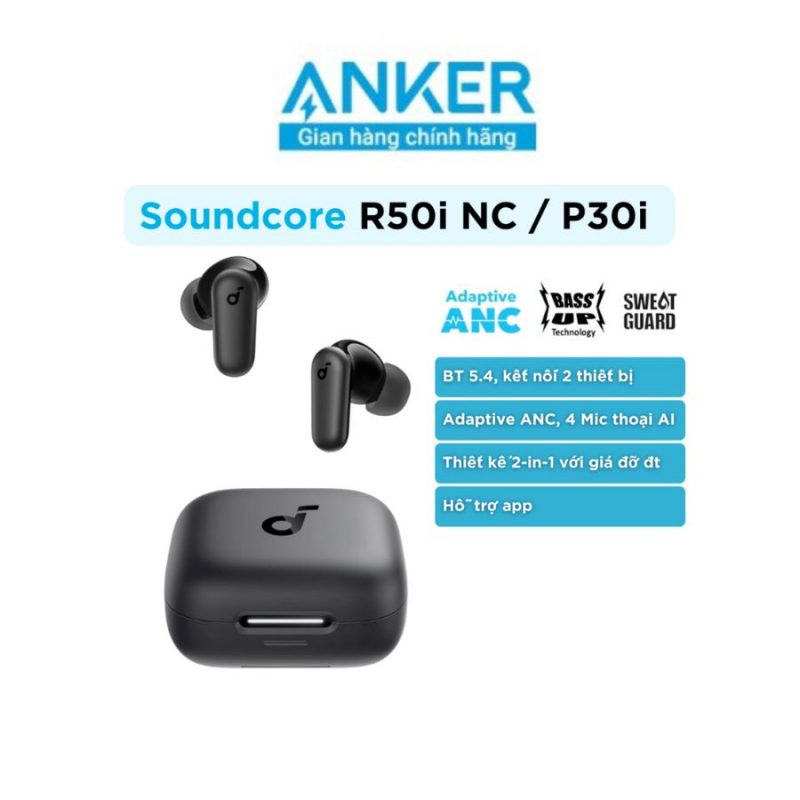 Tai nghe Anker Soundcore TWS R50i NC | Hàng chính hãng